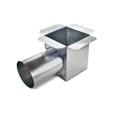 Auer Steel | 6x12x6 Ceiling Boot w/Ears #474