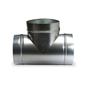 Auer Steel | 10in Spiral Pipe Tee #8424