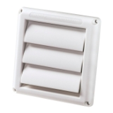 Auer Steel | Exhast Vent White 6in Louvered